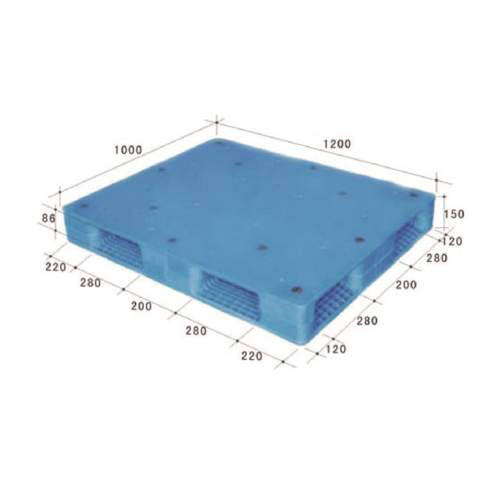 120*100*15cm Double Sided Stackable Plastic Flat Pallet manufacturers ...
